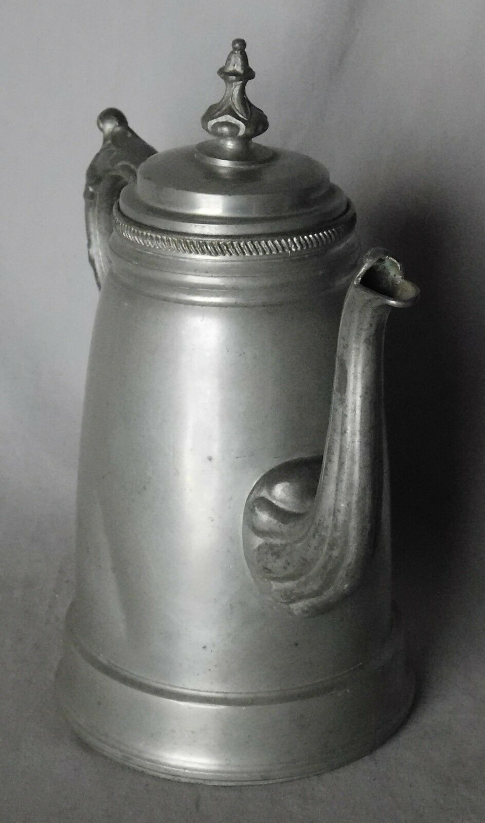 American Antique Pewter Rufus Dunham Coffee Pot Maine Signed 19th Cent ...