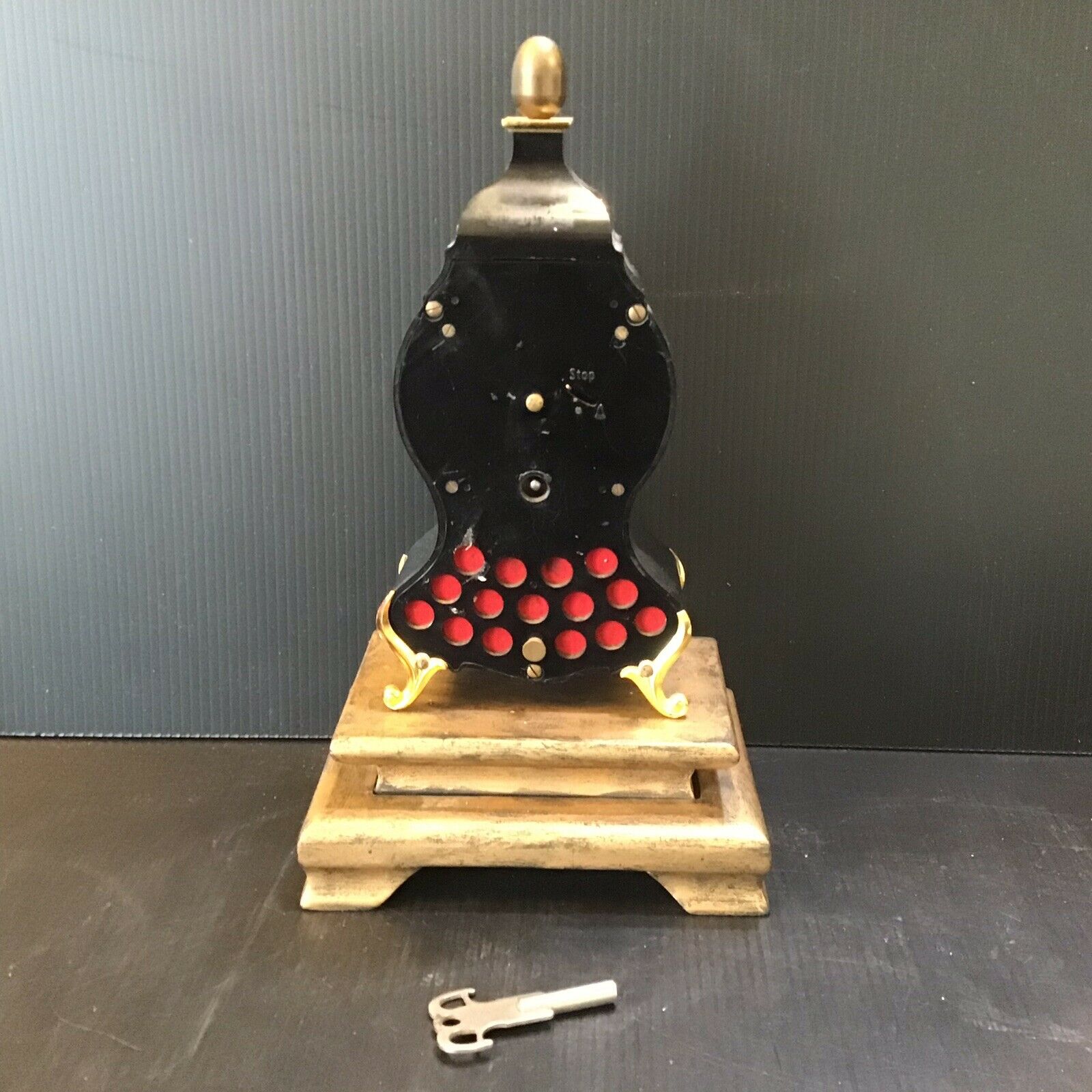 VINTAGE GERMAN SCHMID KEY WOUND 8 DAY STRIKING BELL CLOCK | #16498616