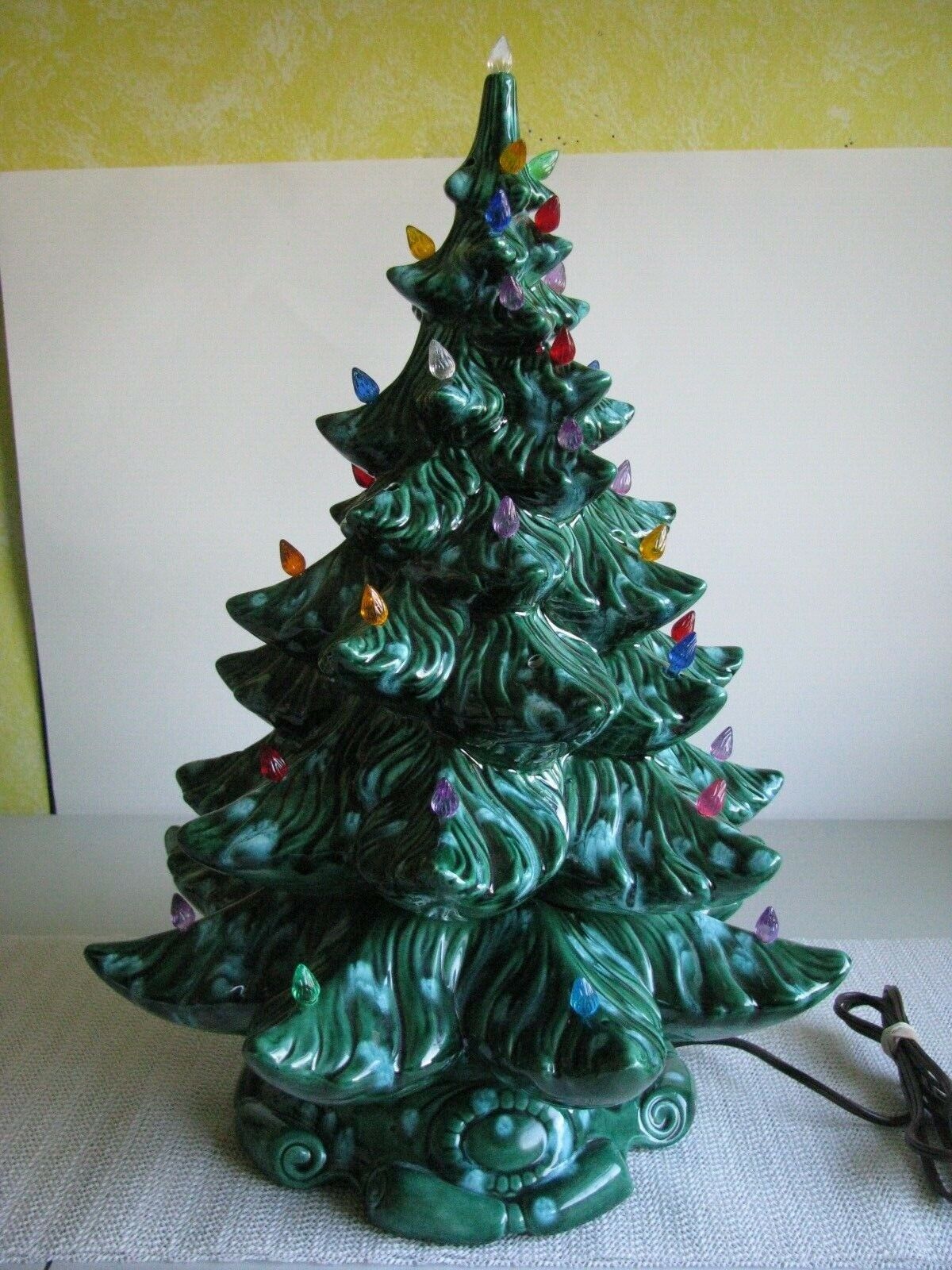 Vintage Atlantic Mold 3 Piece Ceramic 24 " Christmas Tree | #16417739