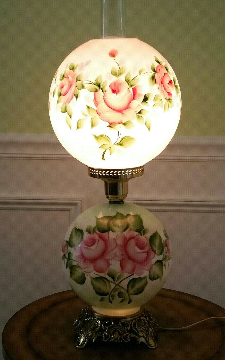 Vintage Victorian Style Electric GWTW Gone With The Wind Lamp ...