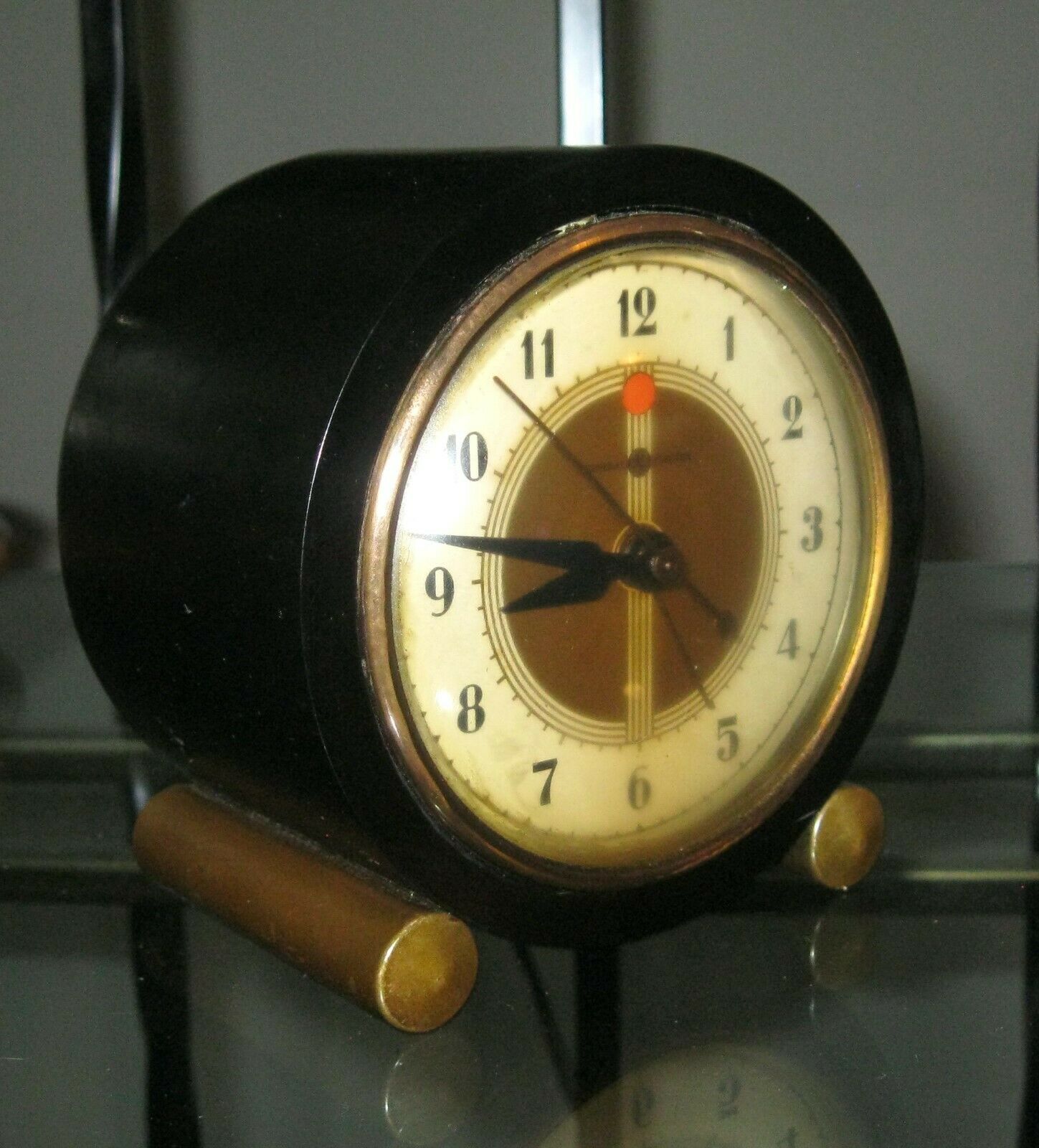 Vintage Early Bakelite GENERAL ELECTRIC TELECHRON ELECTRIC ALARM CLOCK ...