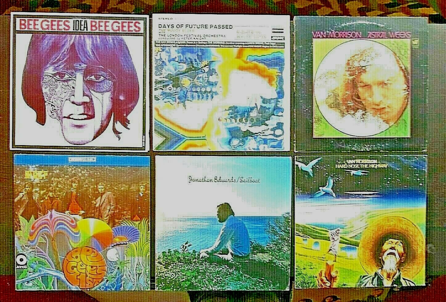 6 Classic Rock And Roll Vinyl 33rpm Record Albums From 60s And 70s ...