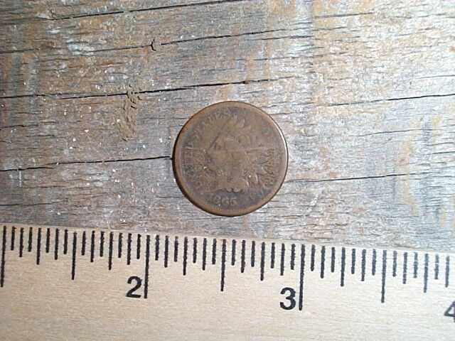 Dug Civil War Soldiers Camp Relic 1865 Indian Cent Copper Penny Coin ...