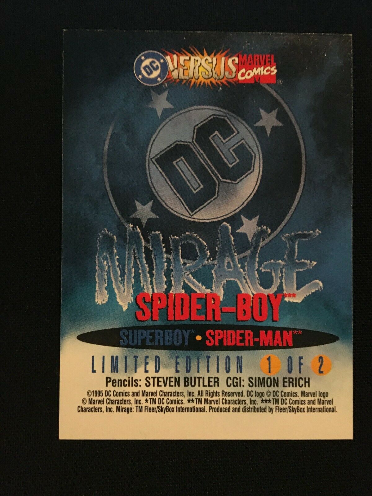DC Vs MARVEL MIRAGE CARD: SPIDERMAN SUPERBOY SPIDERBOY 1 | #16384606