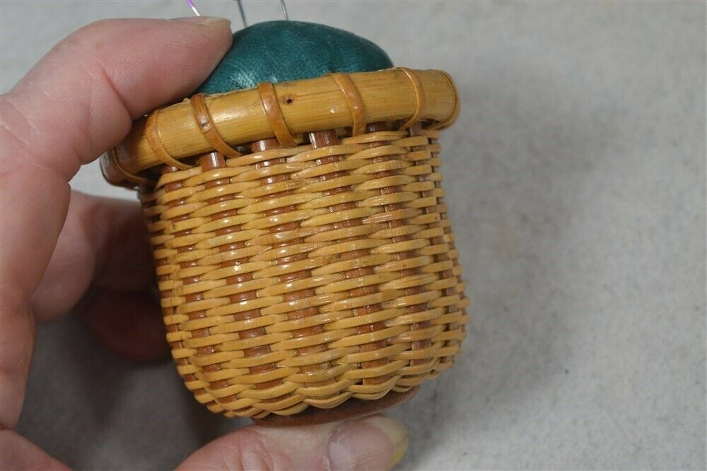 Nantucket Light Ship Basket Hand Made Vintage Small 2 In. Pin Cushion ...