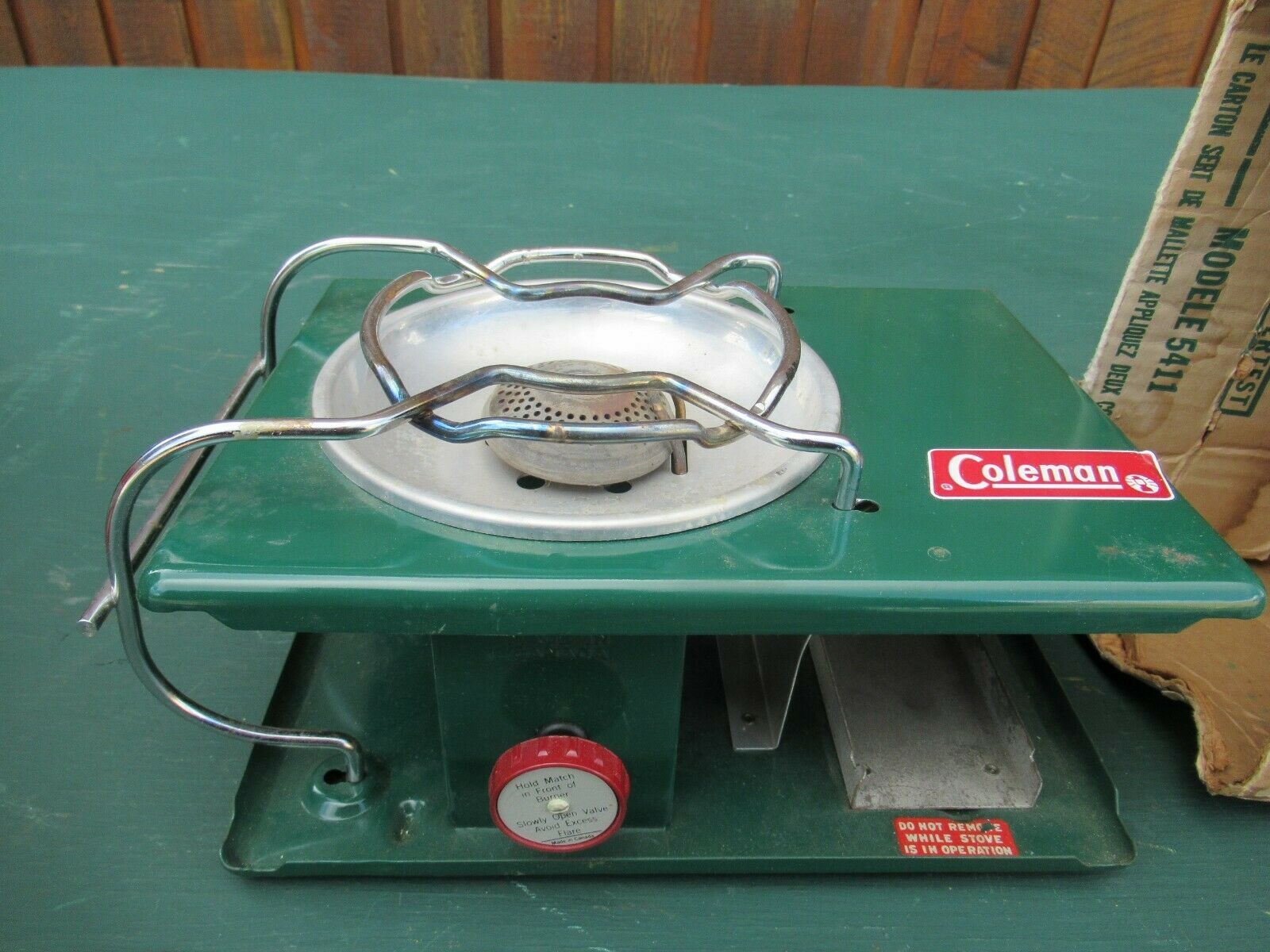 1960s Vintage Coleman PICNIC STOVE Model 5411 With Cardboard Box ...
