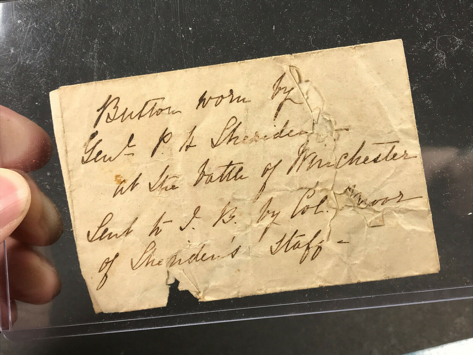 Unusual NOTE ONLY General Philip Sheridan Battle Of Winchester Civil ...