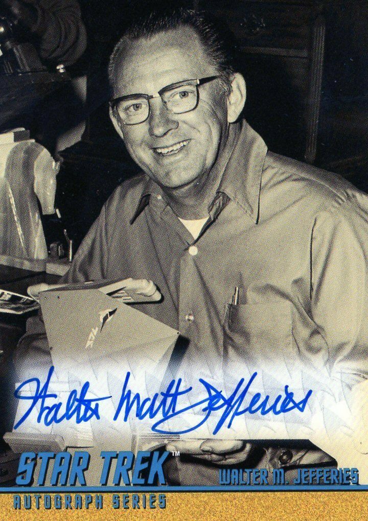 STAR TREK TOS - Autograph Card A65 Walter M Jefferies As Art Director ...