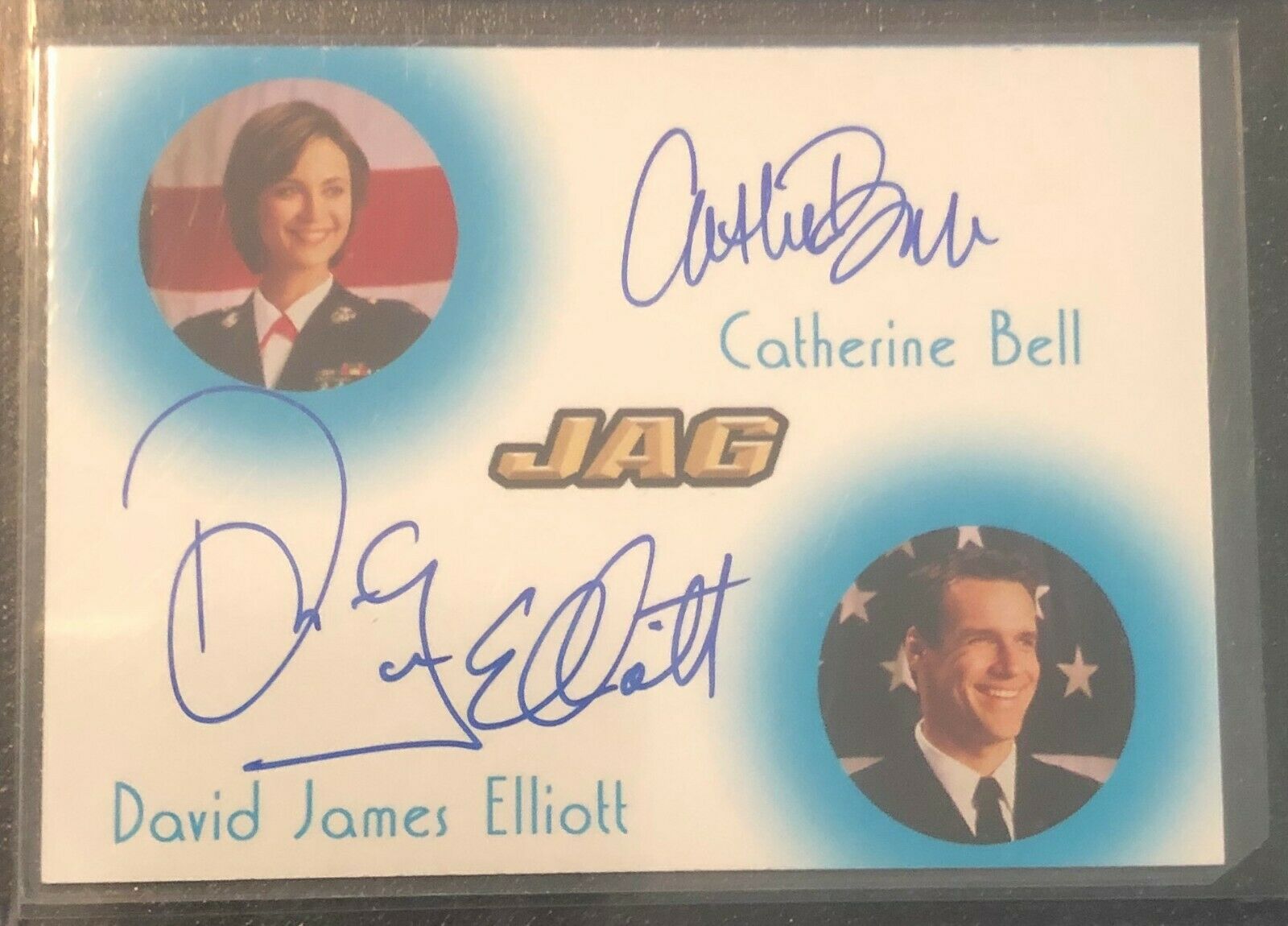 2006 JAG Catherine Bell/David James Elliott Dual Auto Card /100 | #16294781