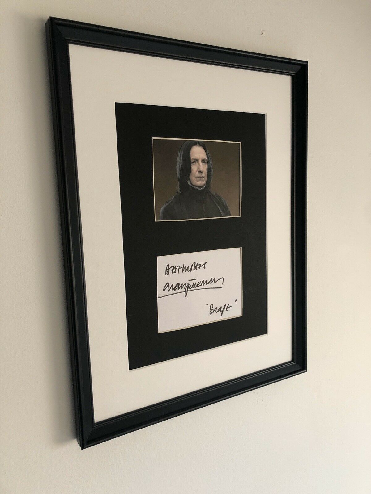 Alan Rickman Signed Autograph HARRY POTTER “Snape” Inscription Rare ...
