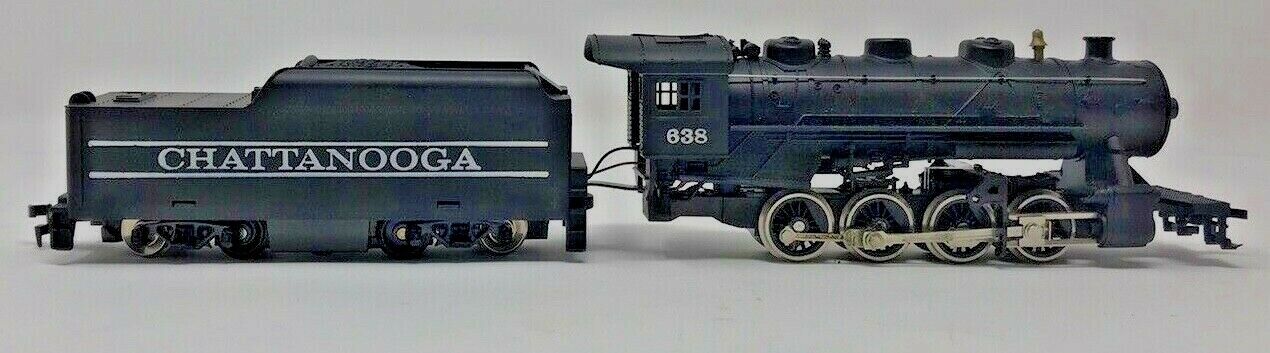 VINTAGE HO SCALE TYCO CHATTANOOGA RAILROAD STEAM ENGINE 638 & TENDER ...