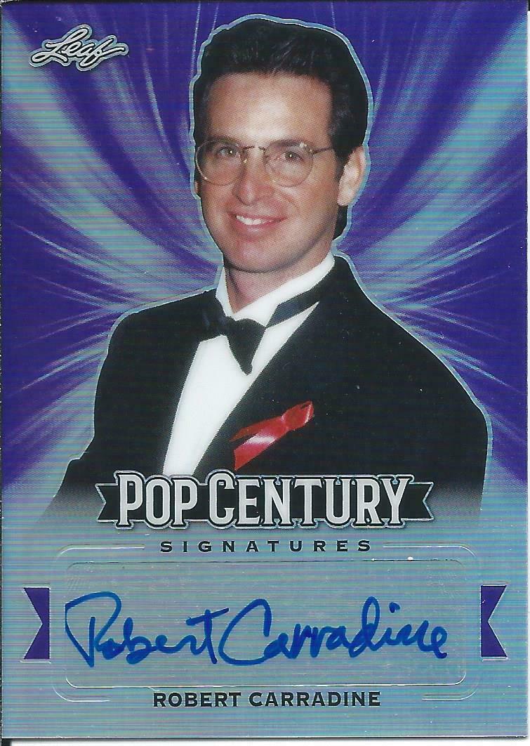 2019 Leaf Metal Pop Century ROBERT CARRADINE Signatures Autograph /10 ...