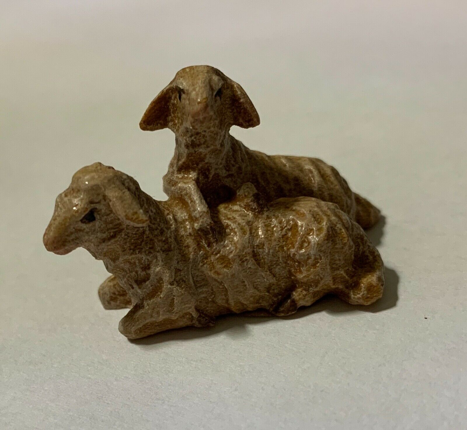 Rare HTF Walter Stahli Wood Carvings 3855 Sheep Lamb Brienz Switzerland ...