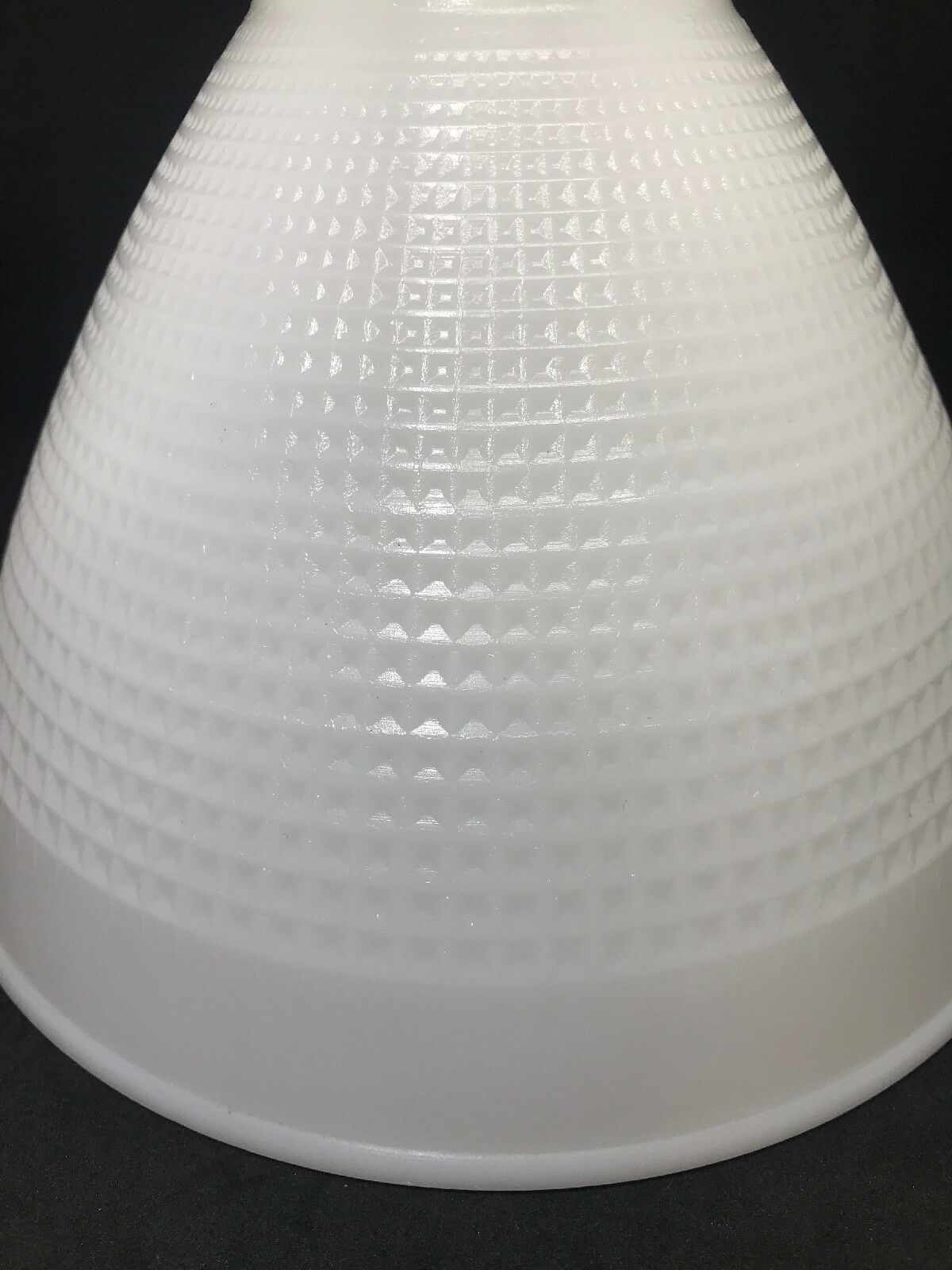 Vintage White Milk Glass Torchiere Lamp Shade 8 " Waffle Pattern ...