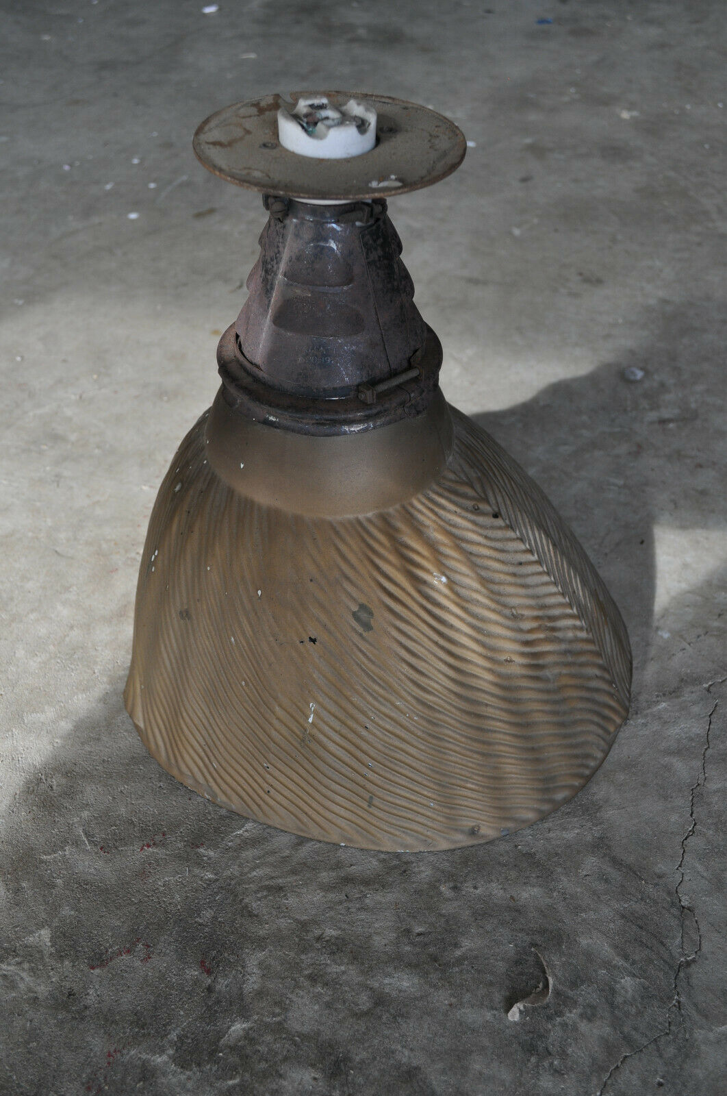 Vintage Golden Armor Curtis XRay Light Lamp Shade Industrial Gas ...