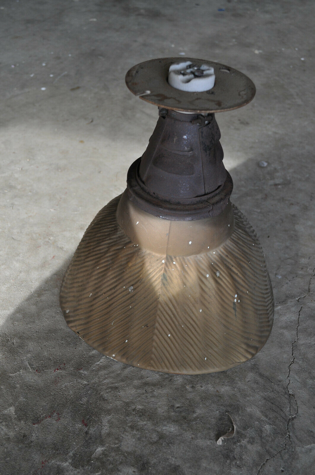 Vintage Golden Armor Curtis XRay Light Lamp Shade Industrial Gas ...