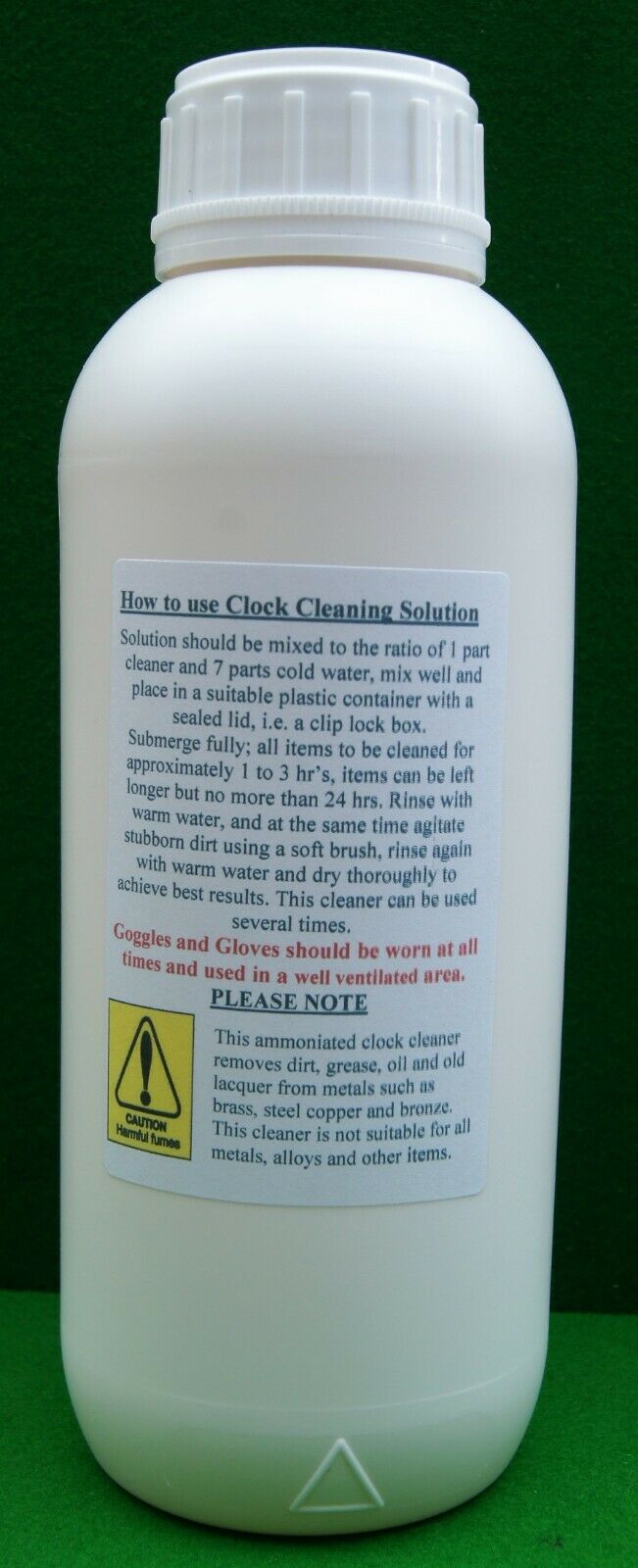 Antique Clock Cleaner 1 Litre Ammoniated Concentrated Metal De ...