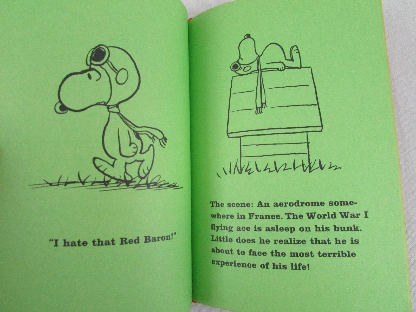 Vintage 1966 First Edition Snoopy And The Red Baron Childrens Book Club ...