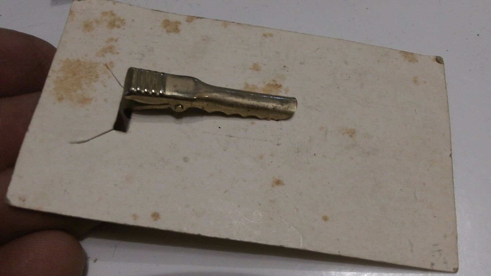VINTAGE SIGNED JIMMY HOFFA & JO TRUCKING UNION CARD TIE CLIP TEAMSTERS ...