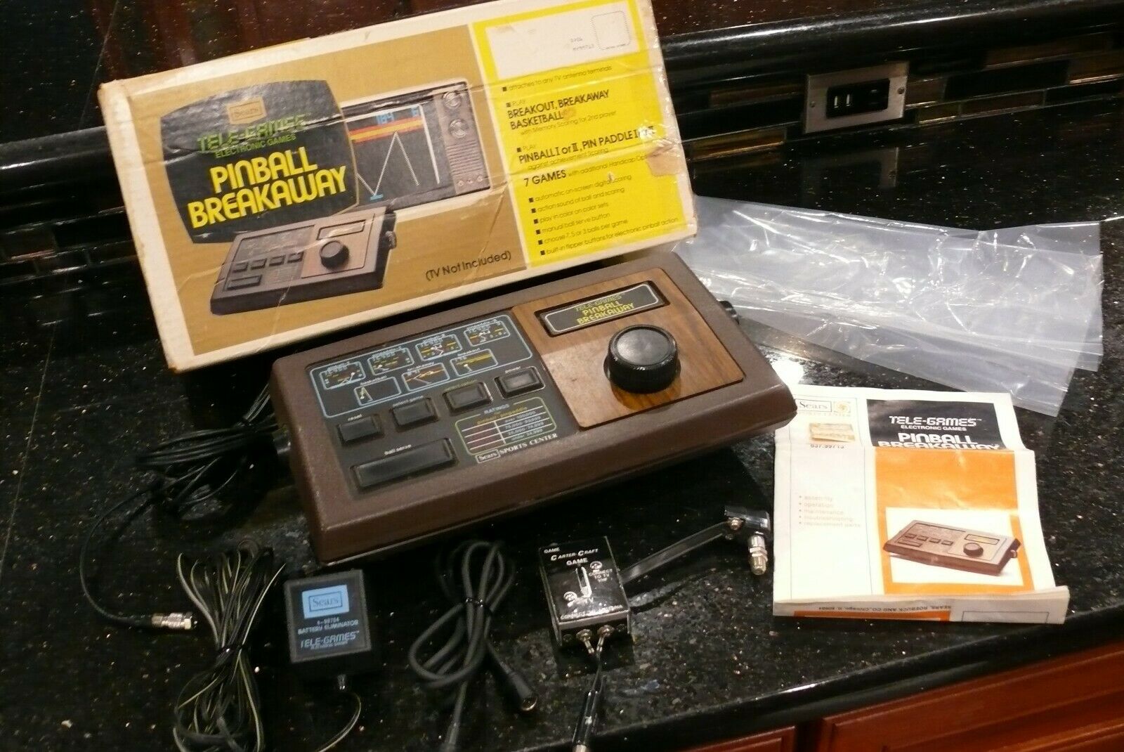 Sears ATARI Tele - Games PINBALL VINTAGE Electronic Arcade Console Game ...