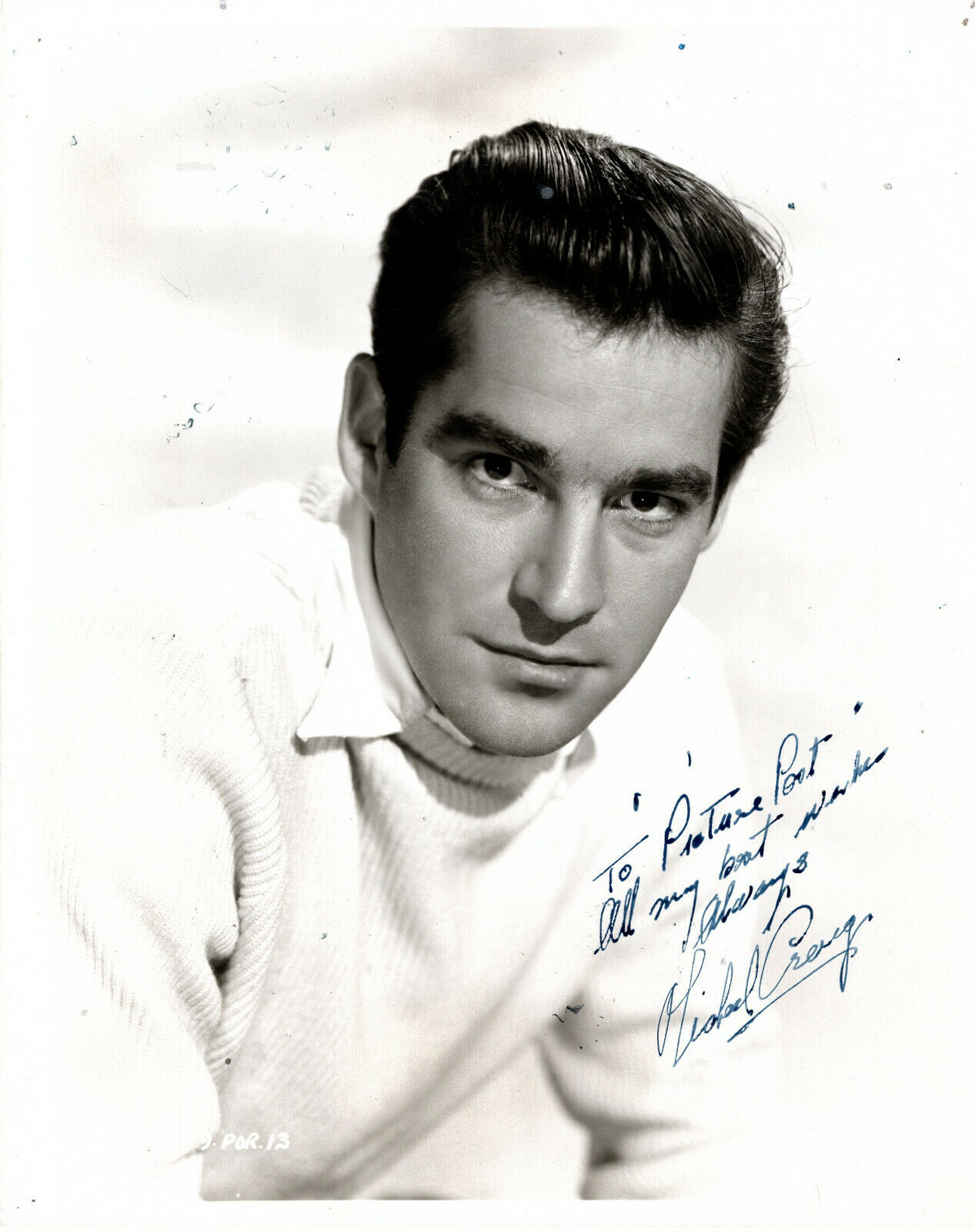 BRITISH HANDSOME ACTOR MICHAEL CRAIG, SIGNED VINTAGE STUDIO PHOTO ...