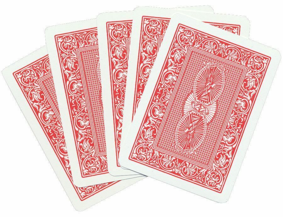 Dal Negro Treviso Deck W/Case Red Plastic Playing Cards Poker Standard ...