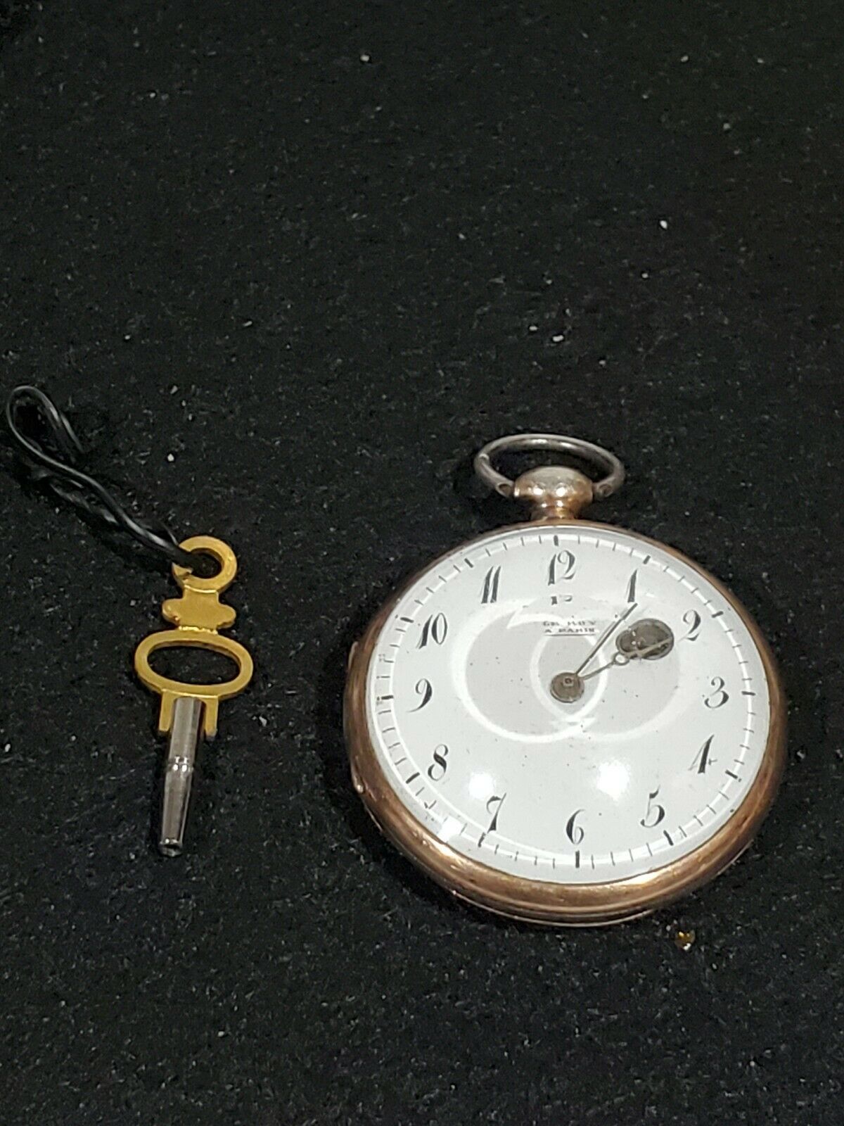 Antique French Le Roy A Paris Pocket Watch 19th Century Key Wind ...