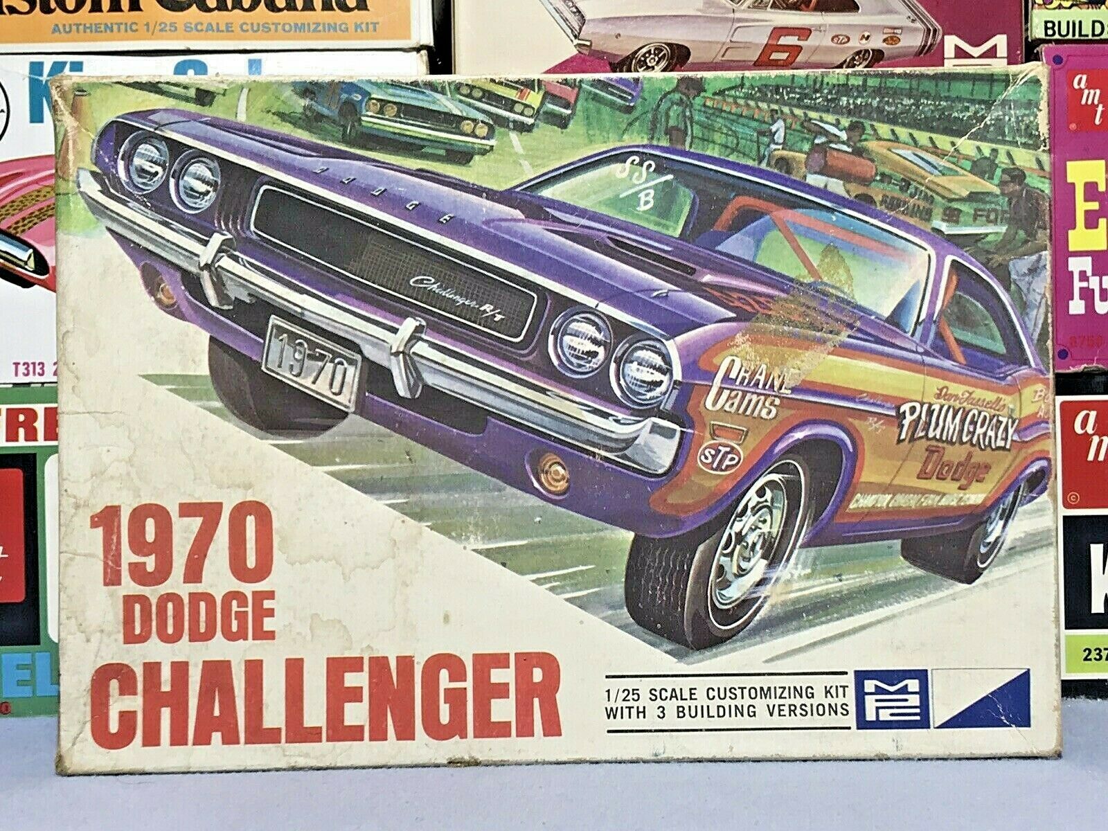 MPC 1970 DODGE CHALLENGER R/T KIT 1470 - 200 AMT 1/25 VINTAGE MODEL KIT ...