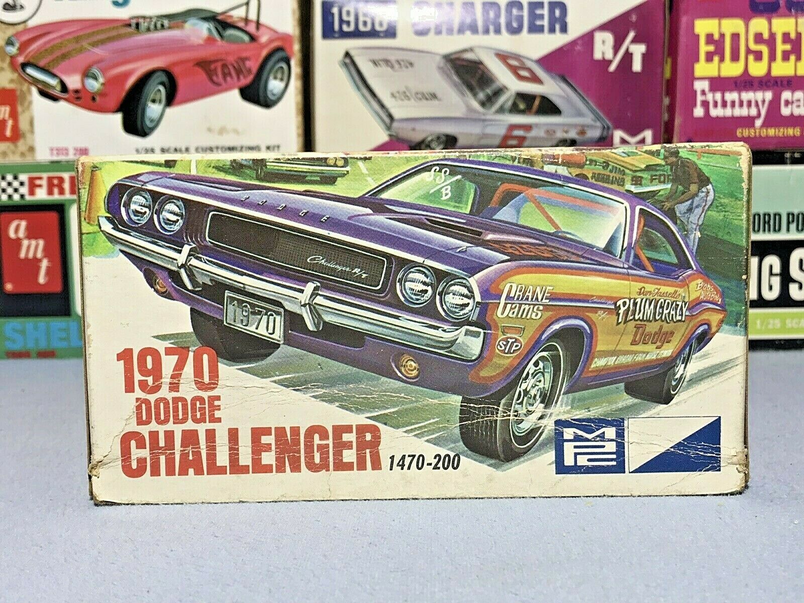 MPC 1970 DODGE CHALLENGER R/T KIT 1470 - 200 AMT 1/25 VINTAGE MODEL KIT ...