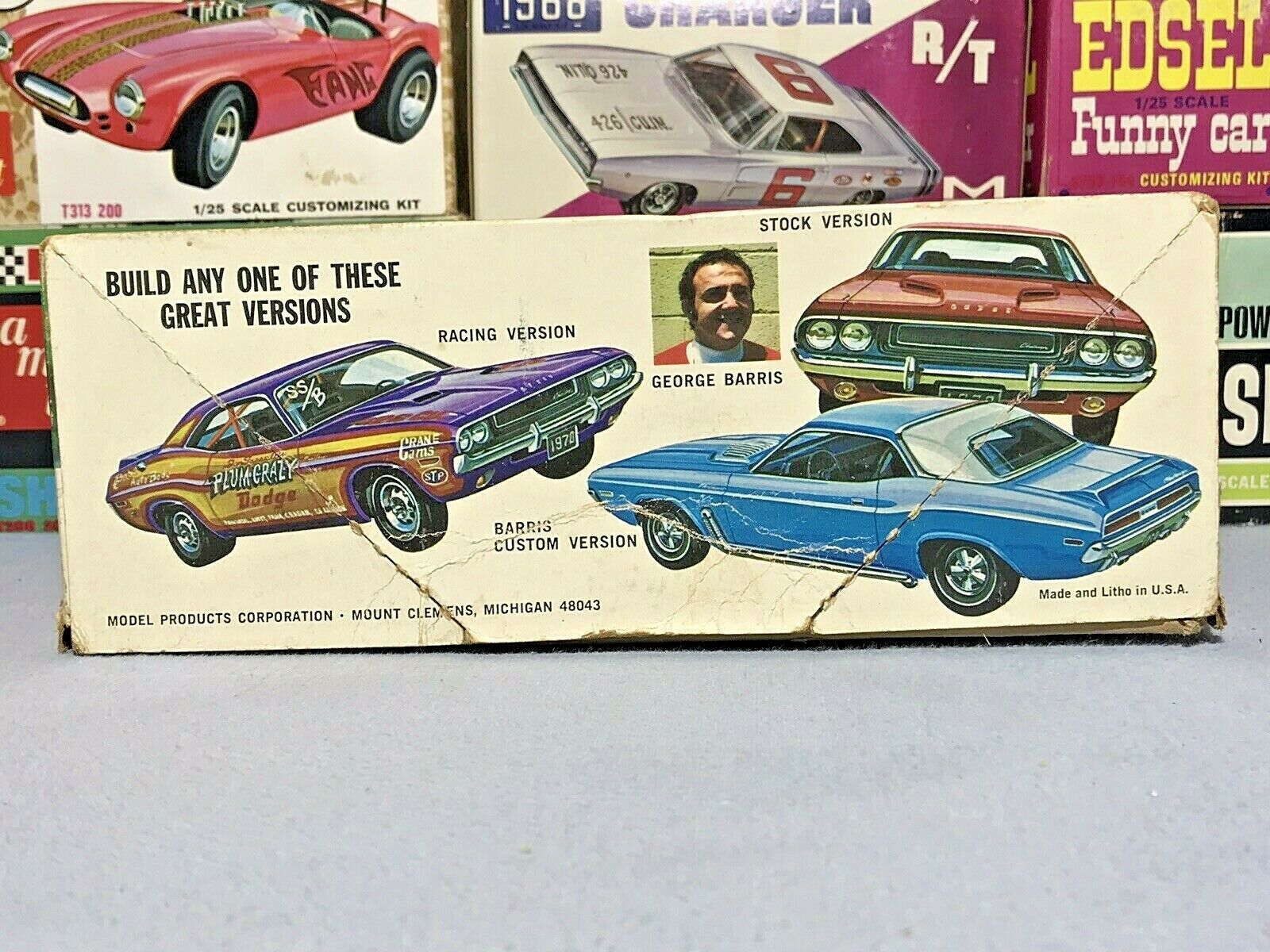 MPC 1970 DODGE CHALLENGER R/T KIT 1470 - 200 AMT 1/25 VINTAGE MODEL KIT ...