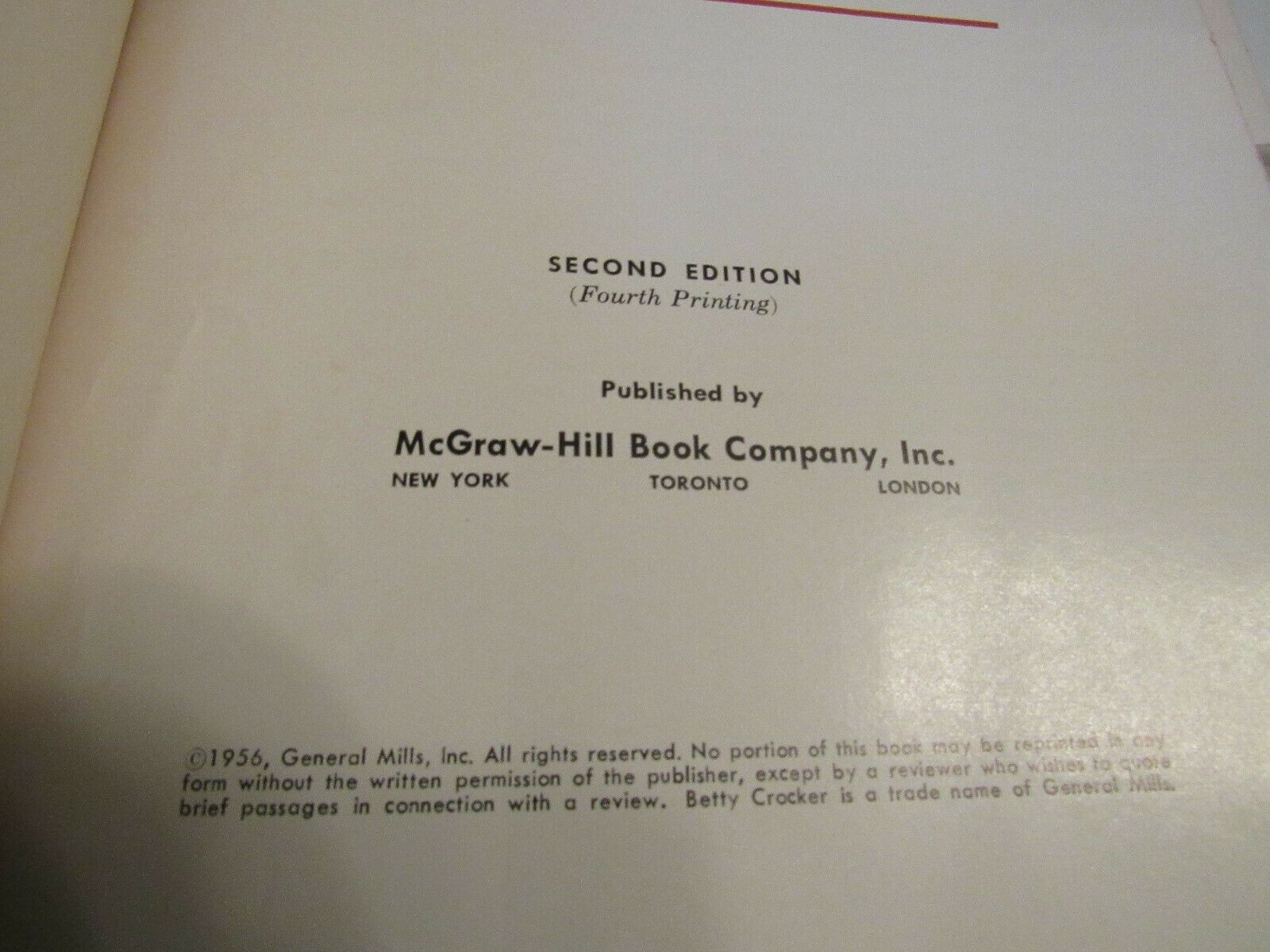 VTG 1956 Betty Crocker ' S Picture Cook Book Revised & Enlarged 2nd Ed ...