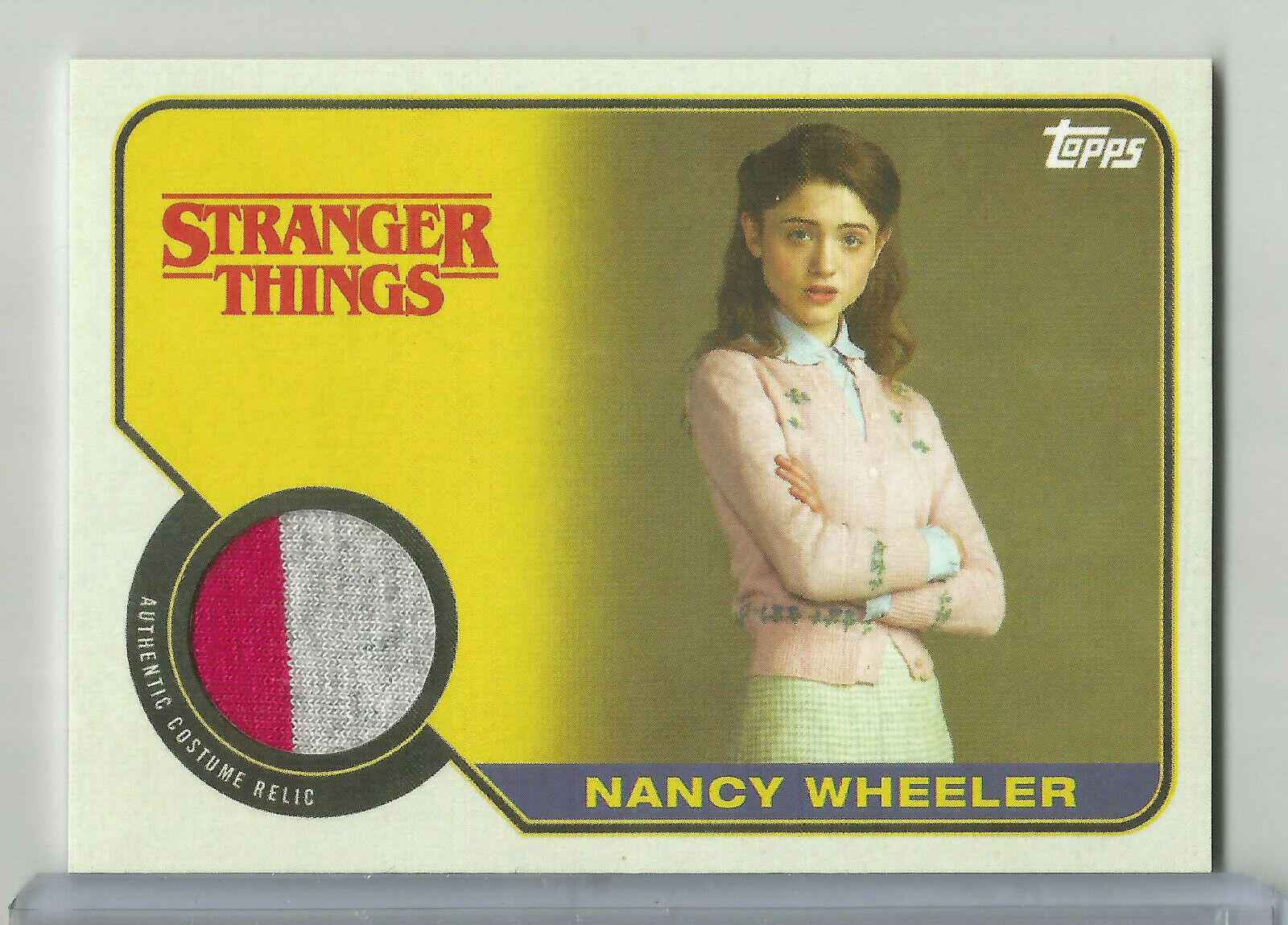2018 Topps Stranger Things Season 1 Nancy Wheeler Costume Wardrobe ...