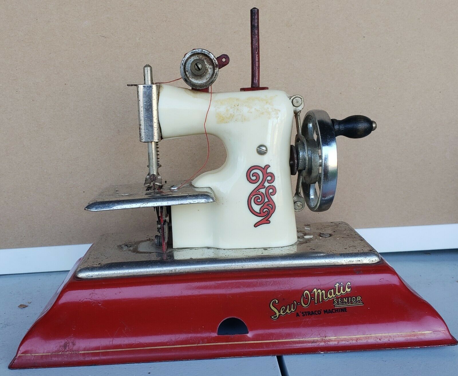 Vintage Sew - O - Matic Senior Straco Toy Sewing Machine Made In ...