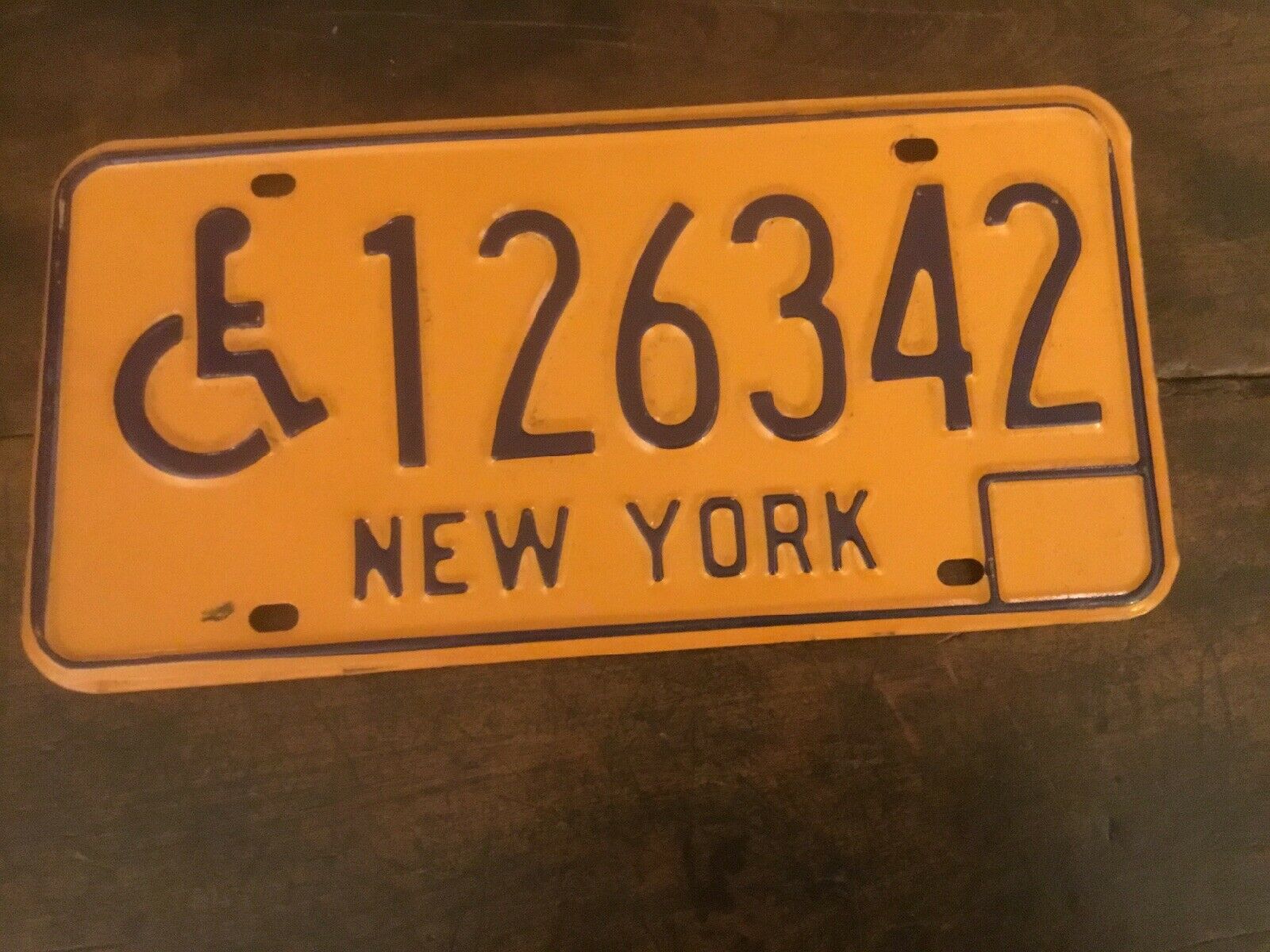 Vintage 1970’s York HANDICAP WHEELCHAIR License Plate. Steel TAG ...