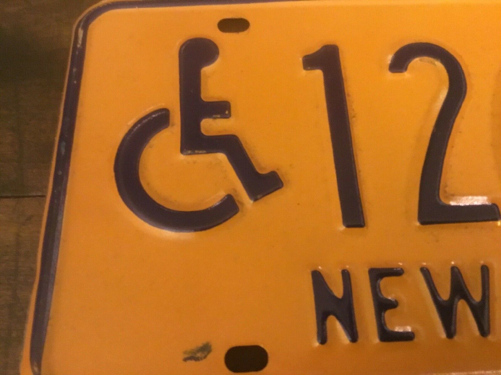 Vintage 1970’s York HANDICAP WHEELCHAIR License Plate. Steel TAG ...