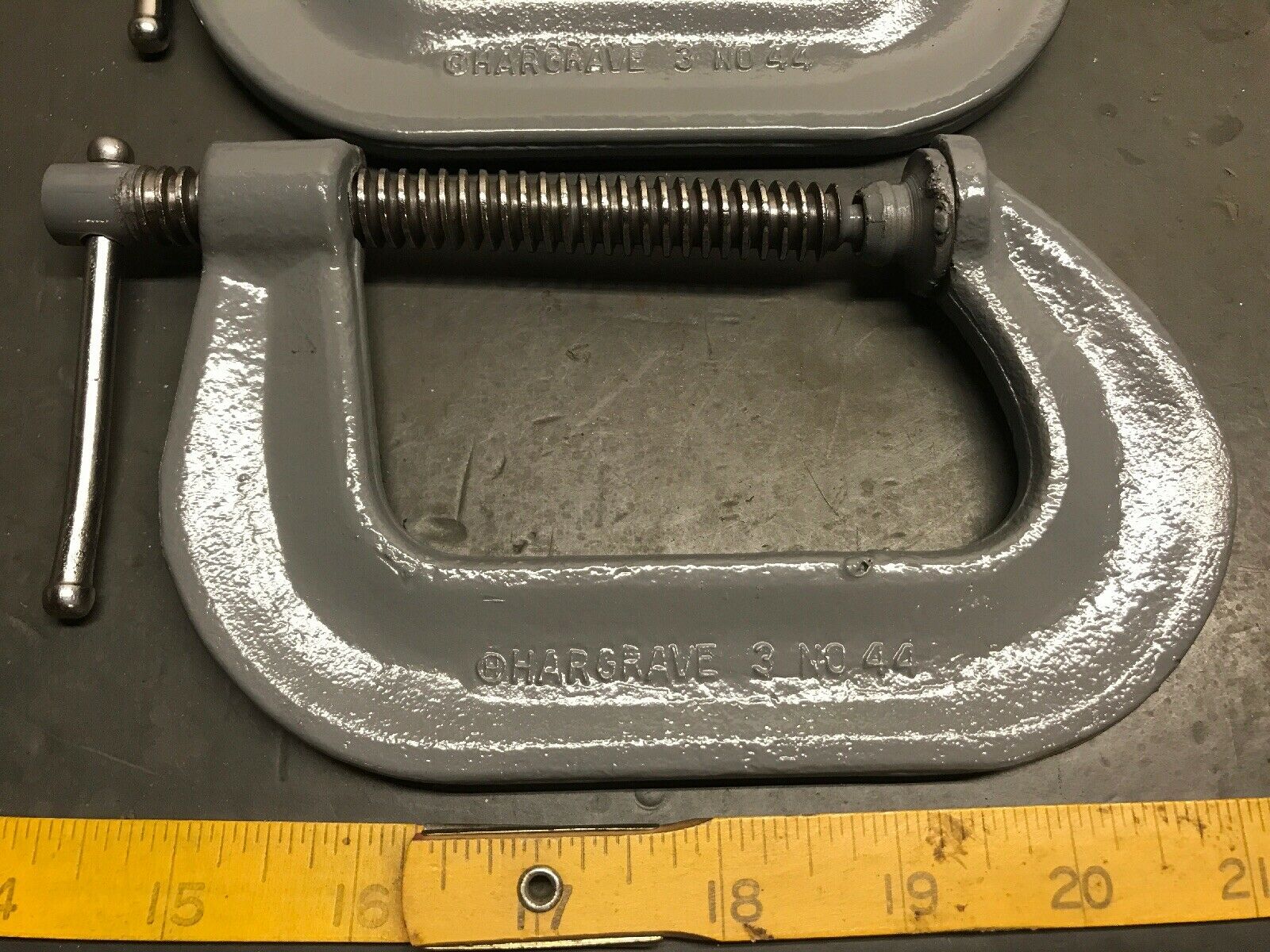 Vintage Hargrave Cincinati Tool No 44 3” Wide C Clamps Semi Restored ...