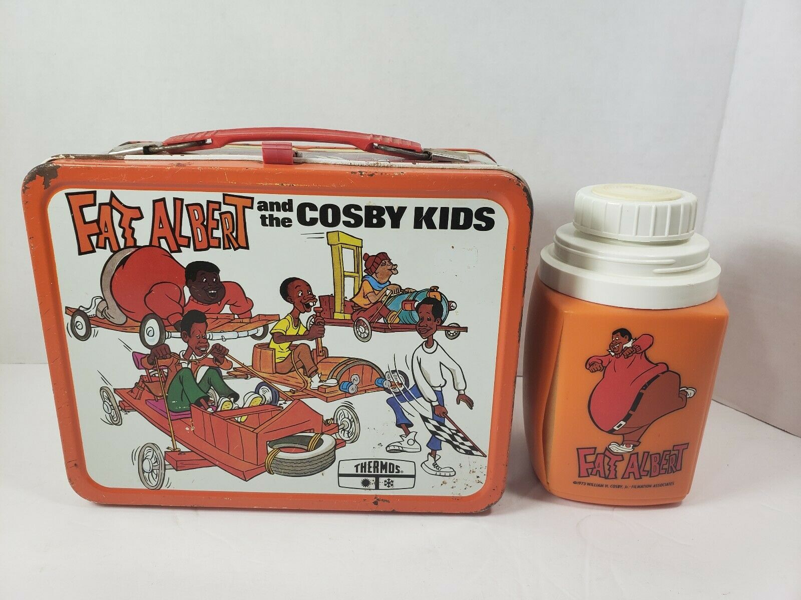 Vintage 1973 Fat Albert & Cosby Kids Metal Lunchbox With Thermos 70s ...