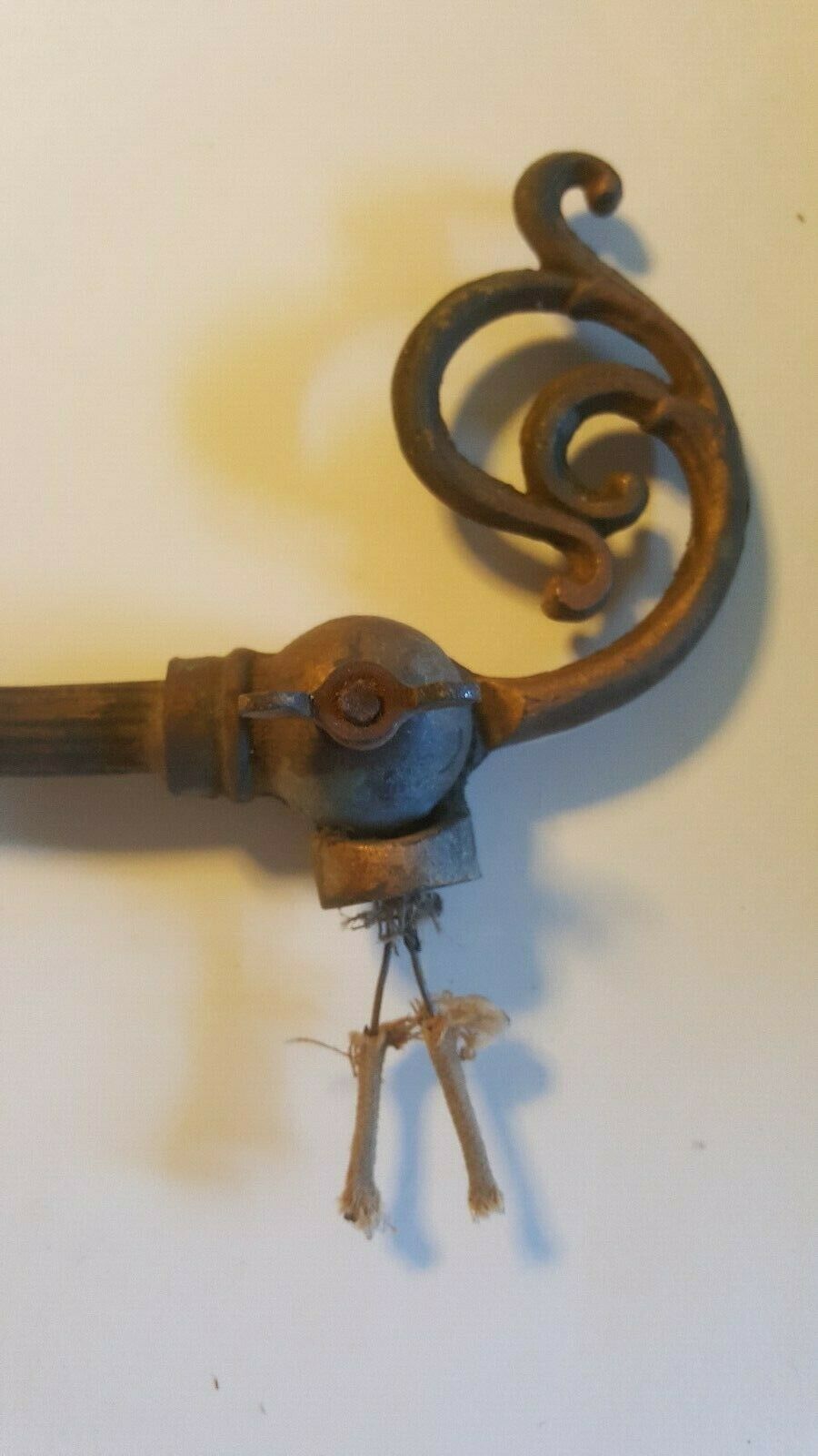Vintage Floor Lamp Bridge Arm Light Bulb Holder Parts Repair | #15891696