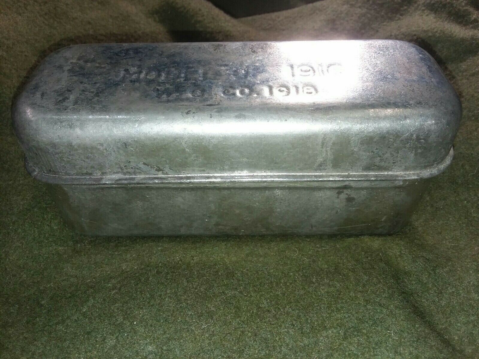 WW1 Era USMC Mess Tin Meat Bacon Can Never Issued NOS Model Of 1916 ...