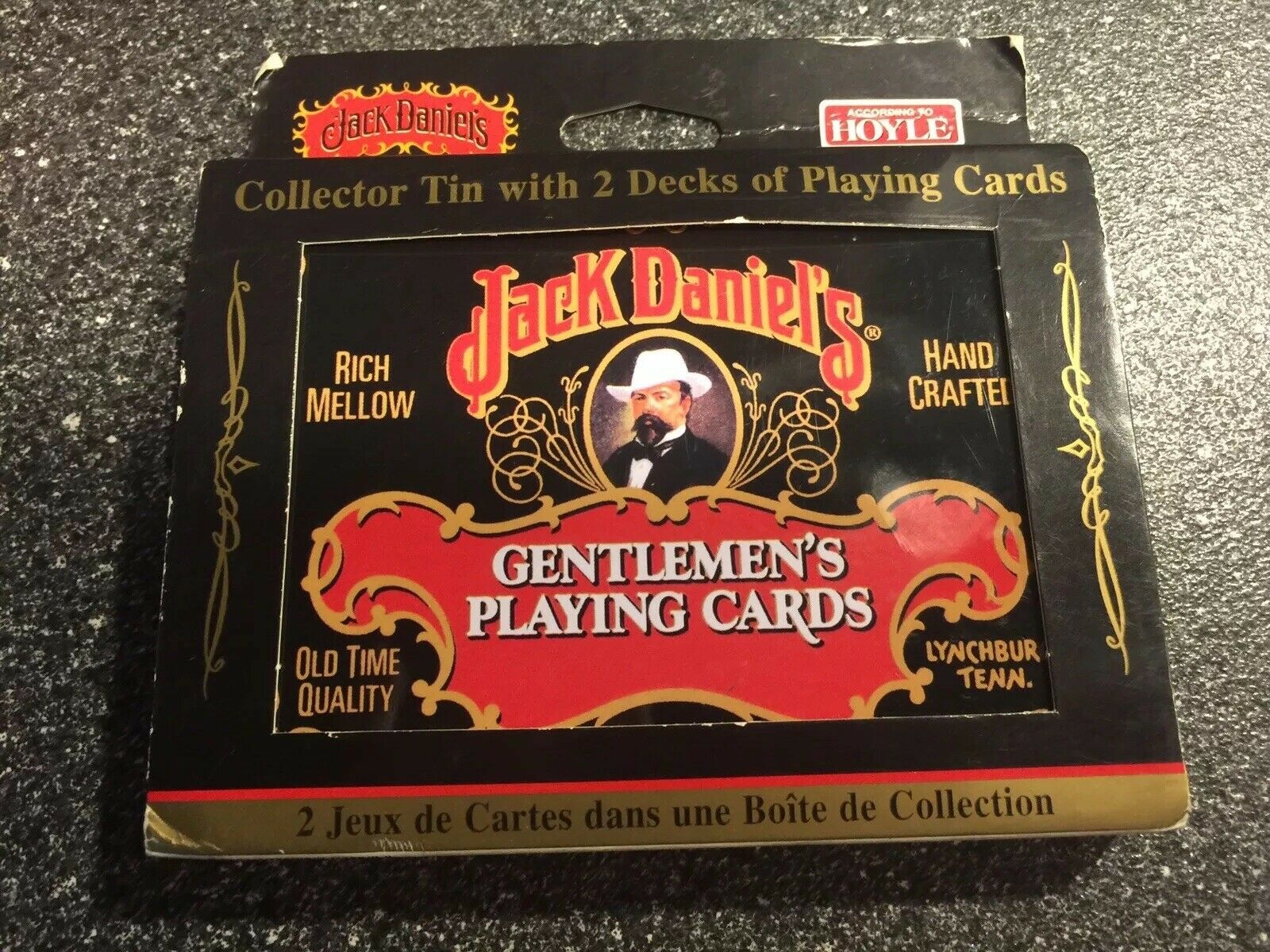 Jack Daniels Gentlemen ' S Two Packe Playing Cards In Decorative Tin W ...