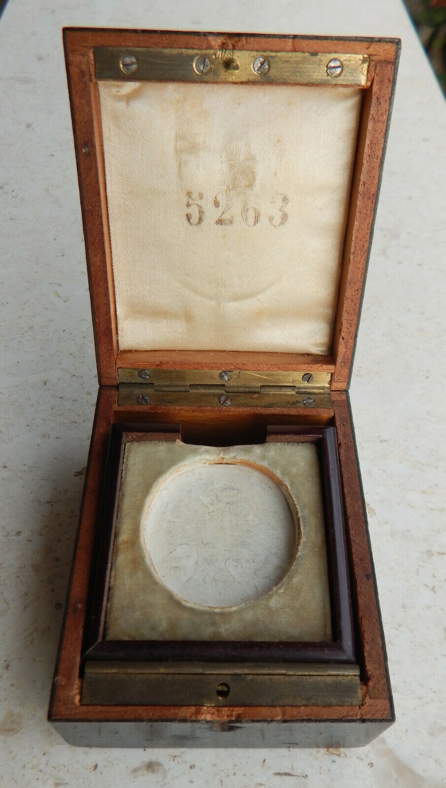 Antique Chronometer Pocket Watch Box Ships Marine | #15759204