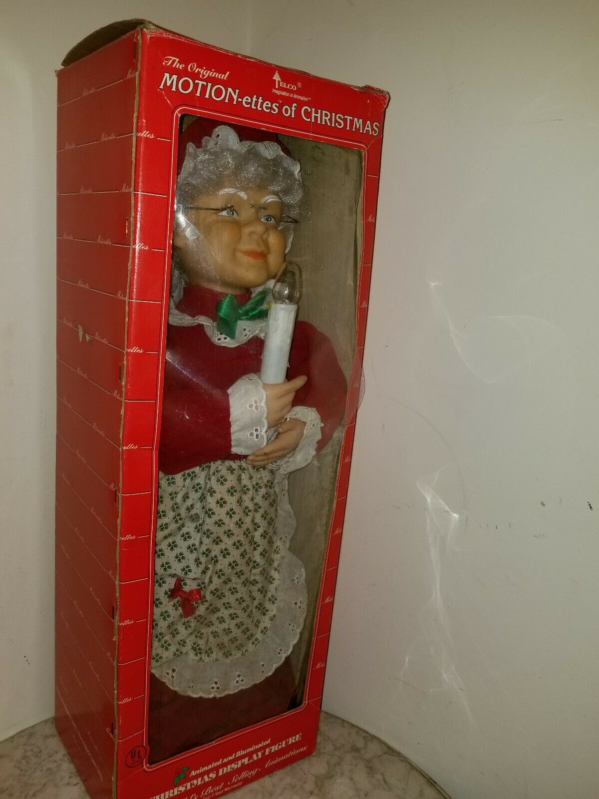 Vintage Telco Motionettes 24 " Mrs Claus Christmas Animated Light Up ...