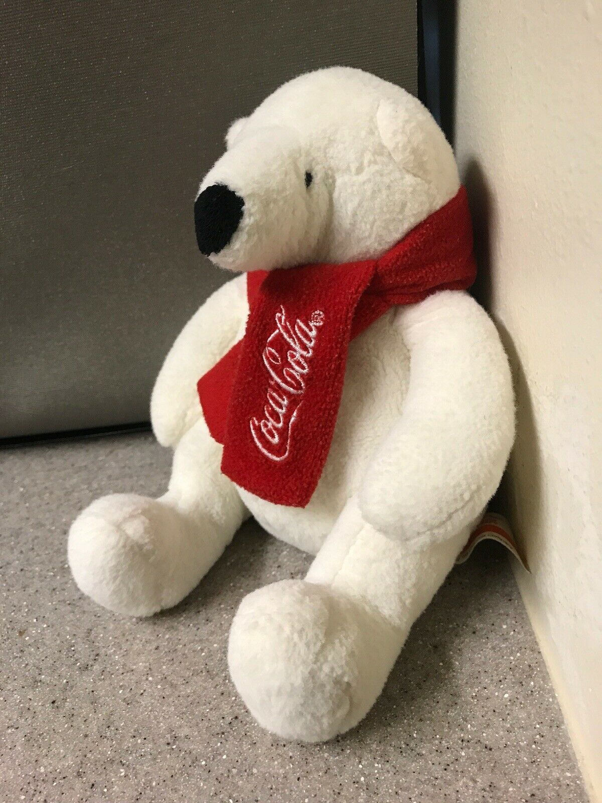 2012 Coca Cola Christmas Polar Bear Coke 8 " Plush Stuffed Animal With ...