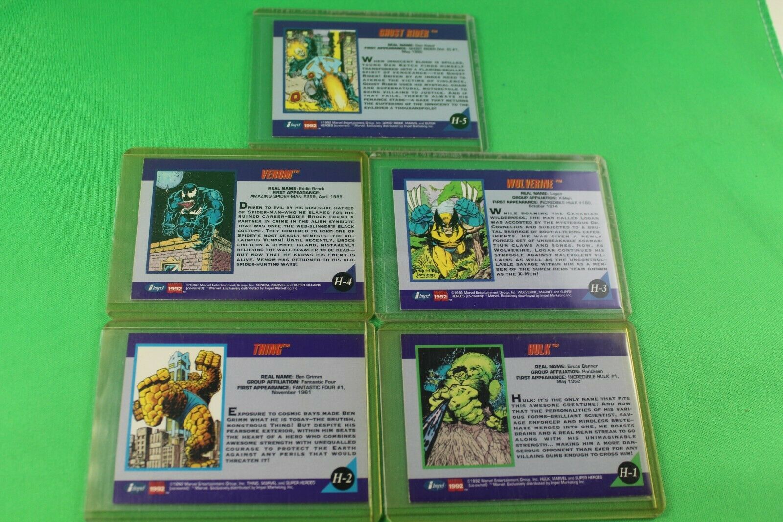 1992 MARVEL UNIVERSE IMPEL COMPLETE HOLOGRAM INSERT CHASE CARD SET ...