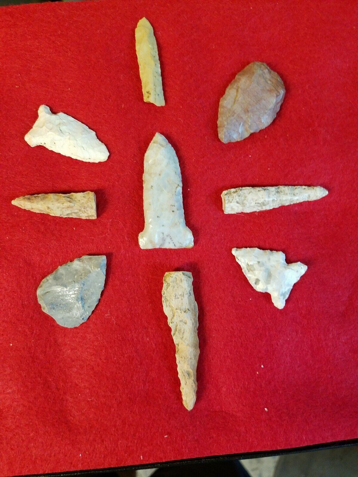 Indian Artifact Arrowhead Dalton And Other Artifacts | #15742859