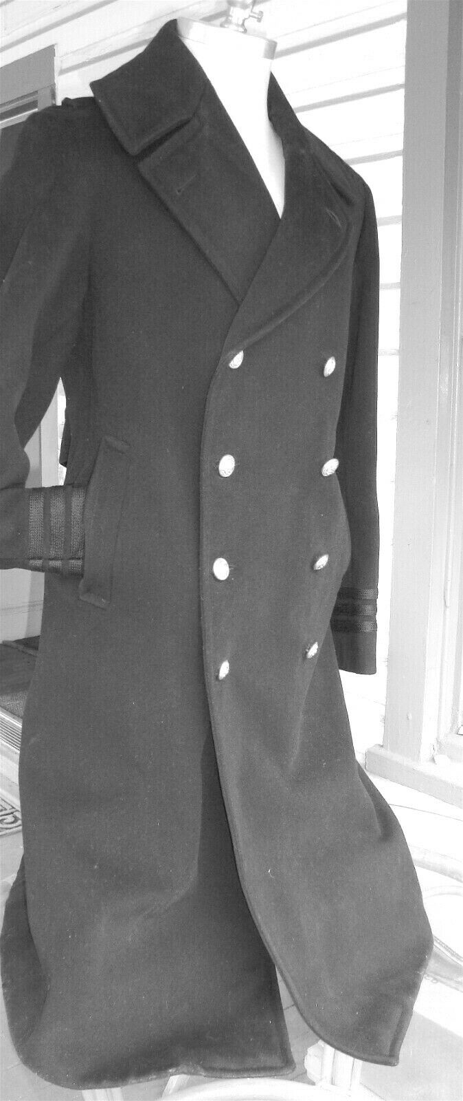 RARE 1923 DATED, SZ. 41 L NAMED US NAVY CMDR. BRIDGE COAT - EXAMPLE ...
