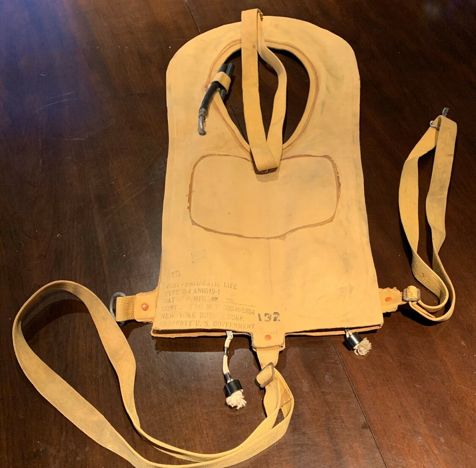 U. S. WWII Mae West Pneumatic Life Vest | #15867826