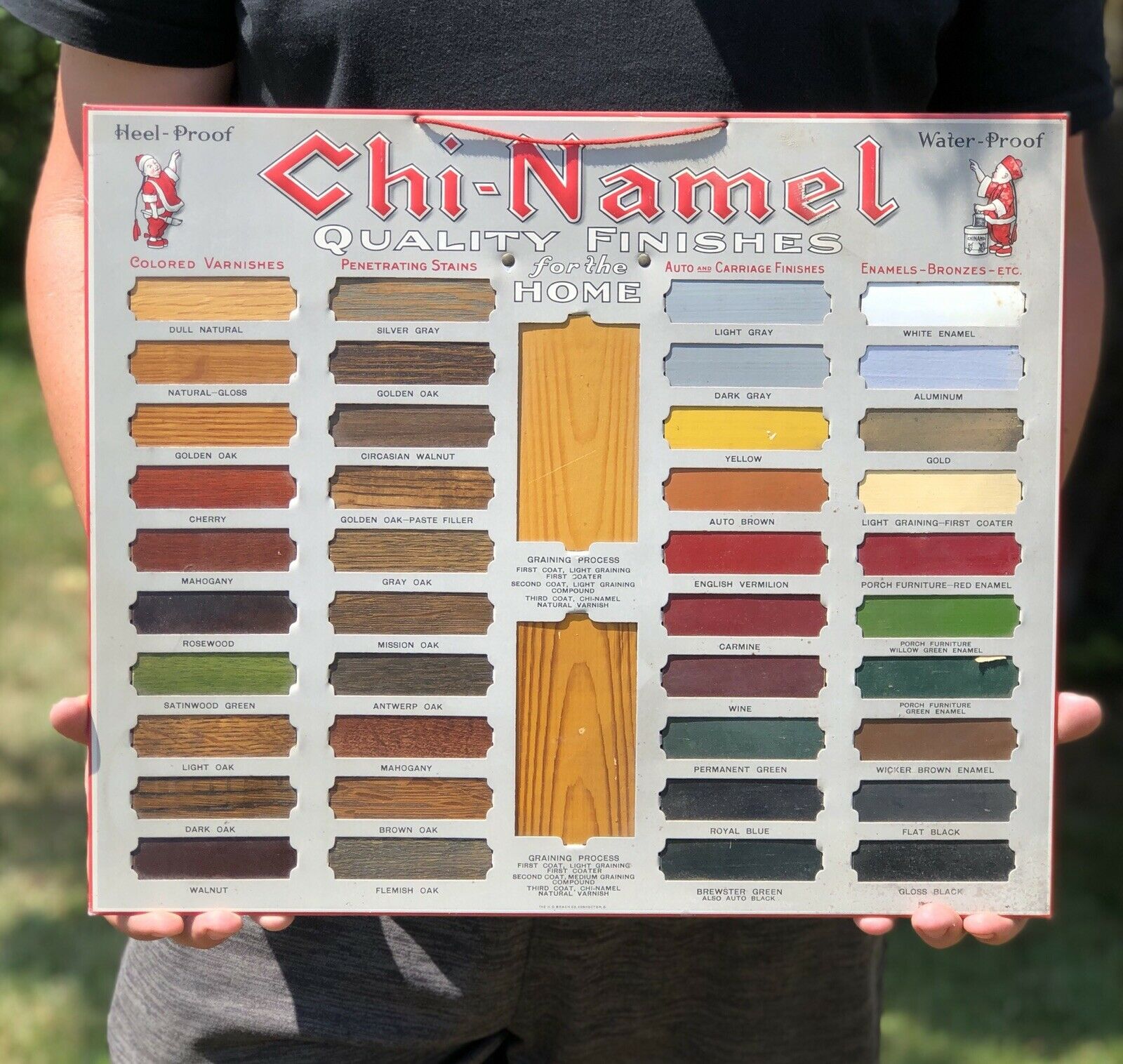 RARE Vintage 30s CHI - NAMEL Finishes Varnishes Paint Sample Dealer ...