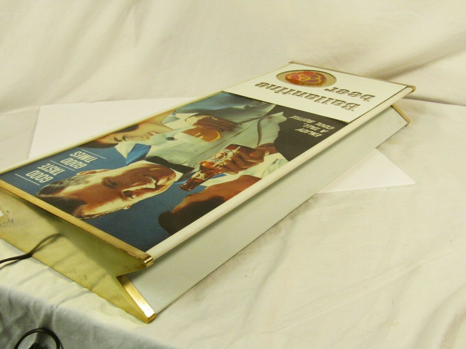 Vintage Ballantine Beer Good Times Good Taste Lighted Advertising Sign ...