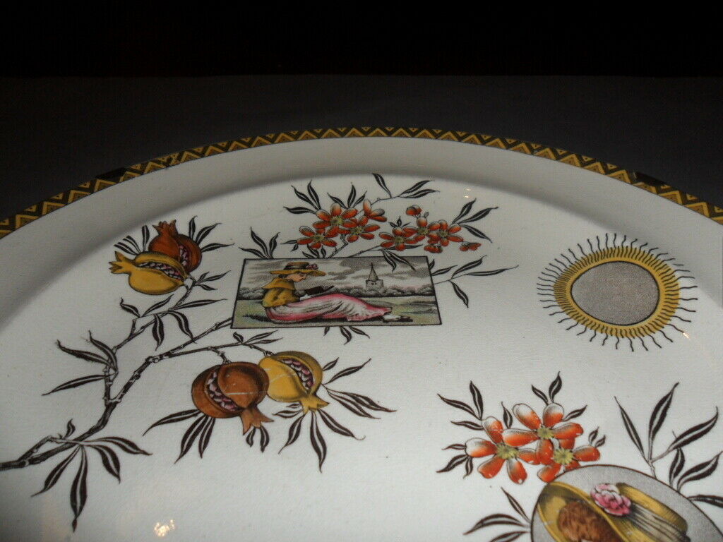 Unusual Aesthetic Movement Decorative Plate - Hill Pottery | #15655317
